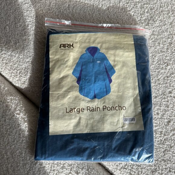 Unbranded | Accessories | Large Blue Rain Poncho One Size Fits All ...
